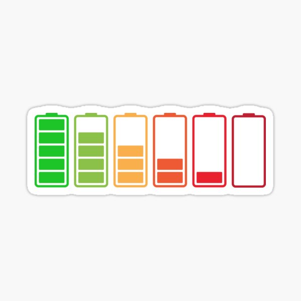 Battery Life Stickers | Redbubble