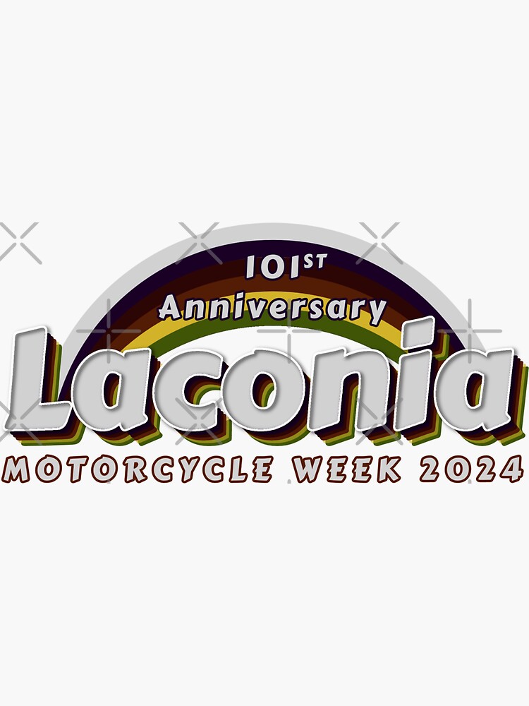 "Laconia 2024" Sticker for Sale by DisenyosDeMike | Redbubble