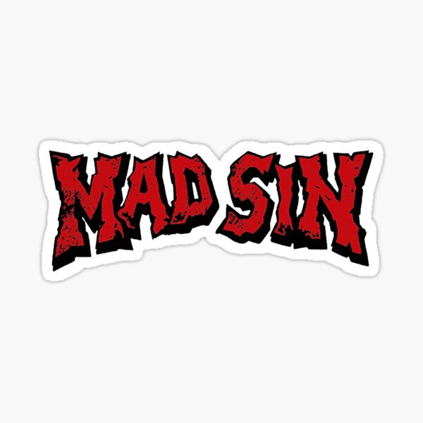 "Mad Sin" Sticker for Sale by MaxHerma | Redbubble