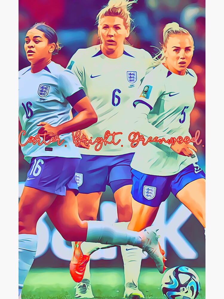 "Lionesses back three - Carter, Bright and Greenwood. " Sticker for ...