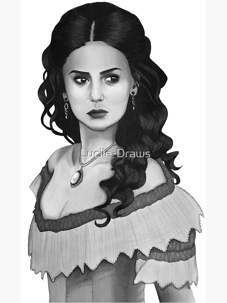 "Katherine Pierce Drawing" Art Print for Sale by Lucile-Draws | Redbubble