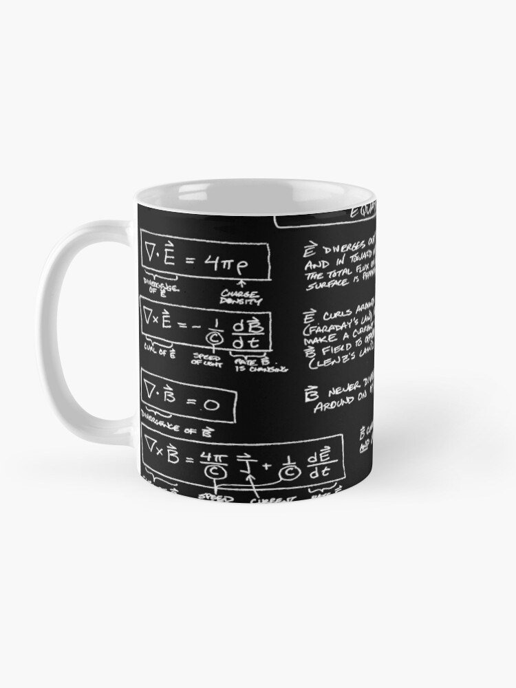 "Maxwell's Equations [dark]" Coffee Mug for Sale by ThePhysicist R ...