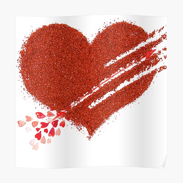 "Red Heart" Poster for Sale by Ksbarger | Redbubble