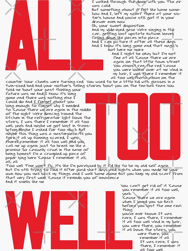 "I remember it all too well yeah, Taylor Swift The Eras Tour, Barbie ...