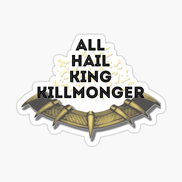 "All Hail King Killmonger" Sticker for Sale by lilingalexis | Redbubble