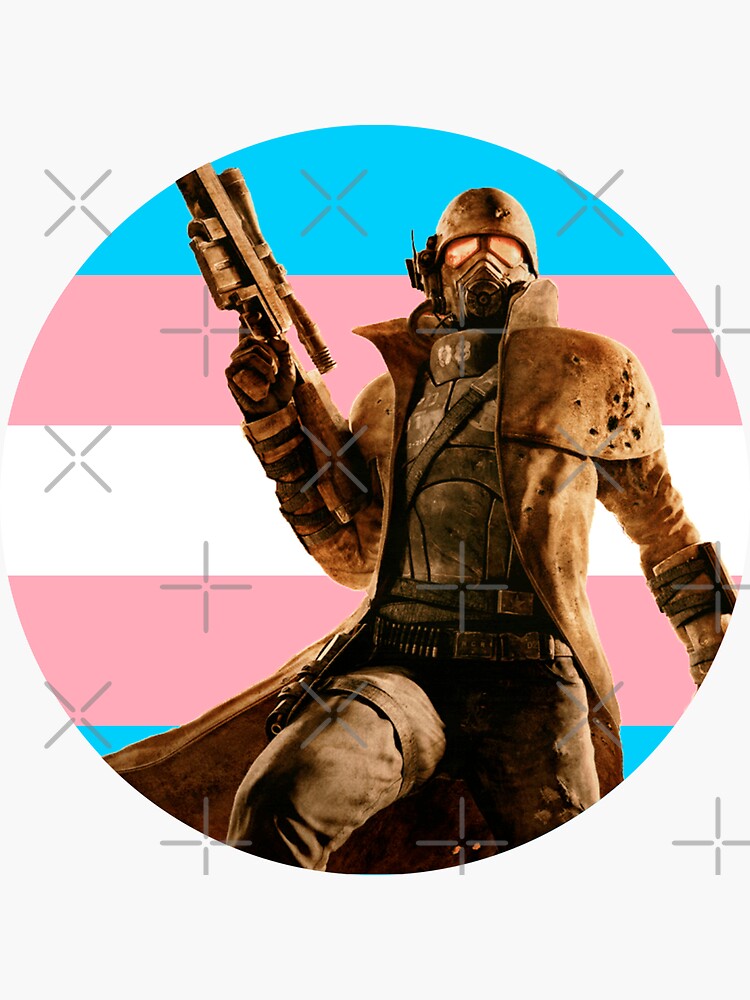 "Fallout NCR Ranger Trans Flag" Sticker for Sale by AphidCowboy | Redbubble