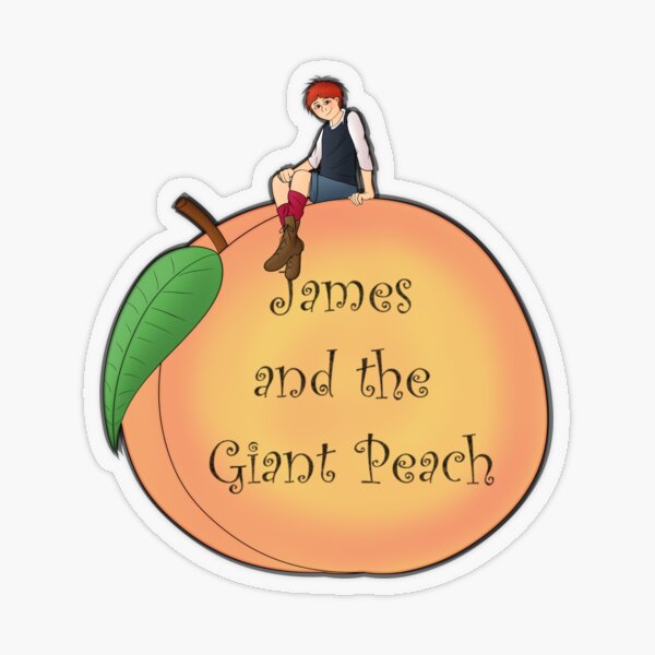 "James and the Giant Peach" Sticker by JennaTheatreGal | Redbubble