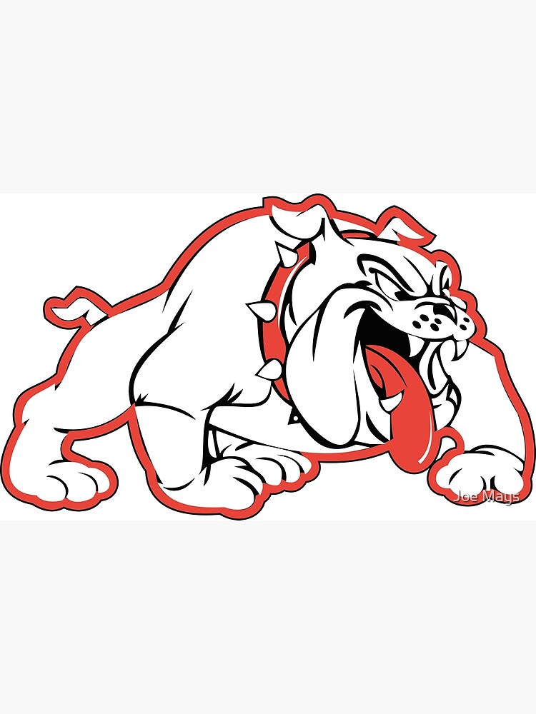 "Wilson Bulldogs Logo (Red Outline)" Canvas Print by JMNJR-Radio ...