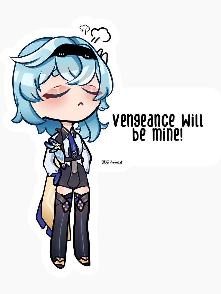 "Chibi Eula" Sticker for Sale by 4bsurdist | Redbubble