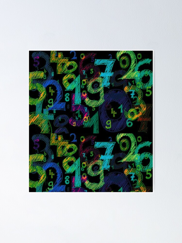"Mathematics Number Black Color" Poster for Sale by Yellowriversss ...