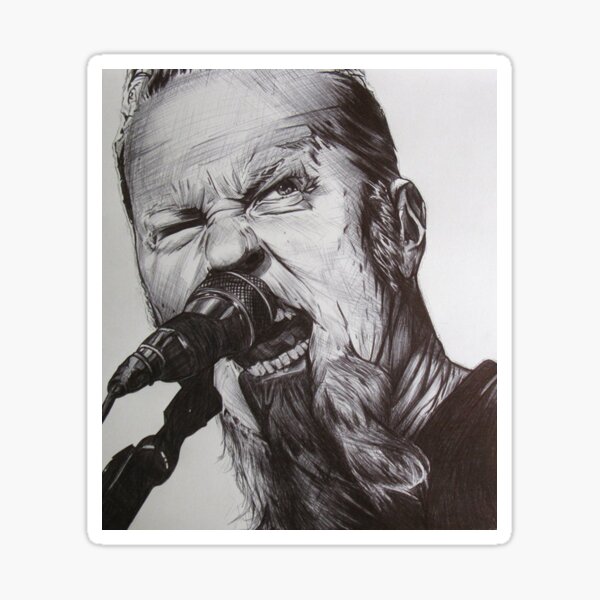 James Hetfield Stickers | Redbubble