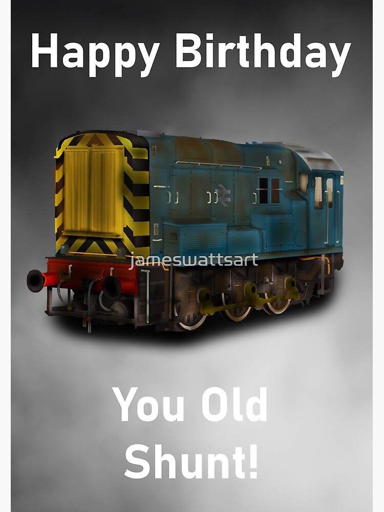 "Railway Train Enthusiast Christmas Card Funny Rude" Greeting Card for ...