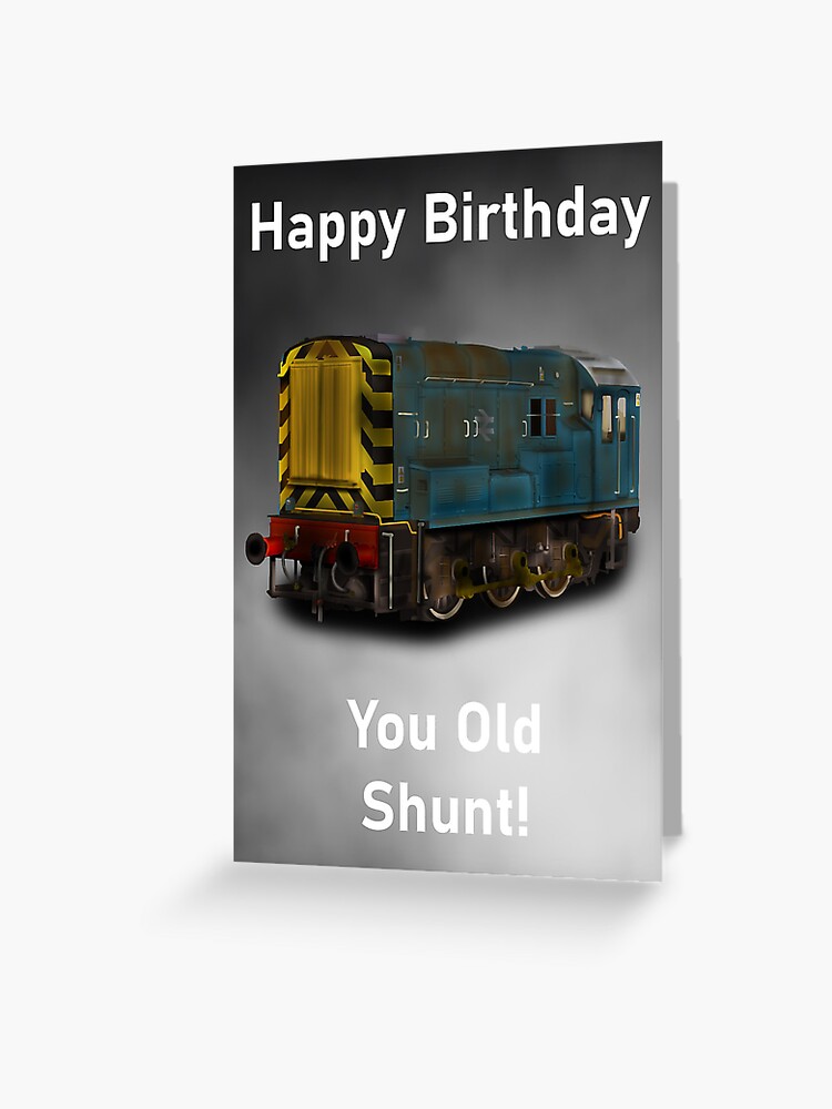 "Railway Train Enthusiast Christmas Card Funny Rude" Greeting Card for ...