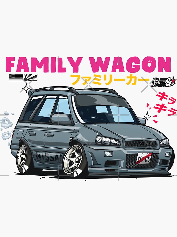 "Stagea GT-R" Sticker for Sale by SprayPatrick | Redbubble