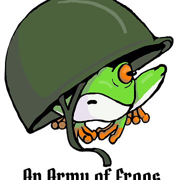 "An Army of Frogs" Sticker for Sale by fourdirtypaws | Redbubble