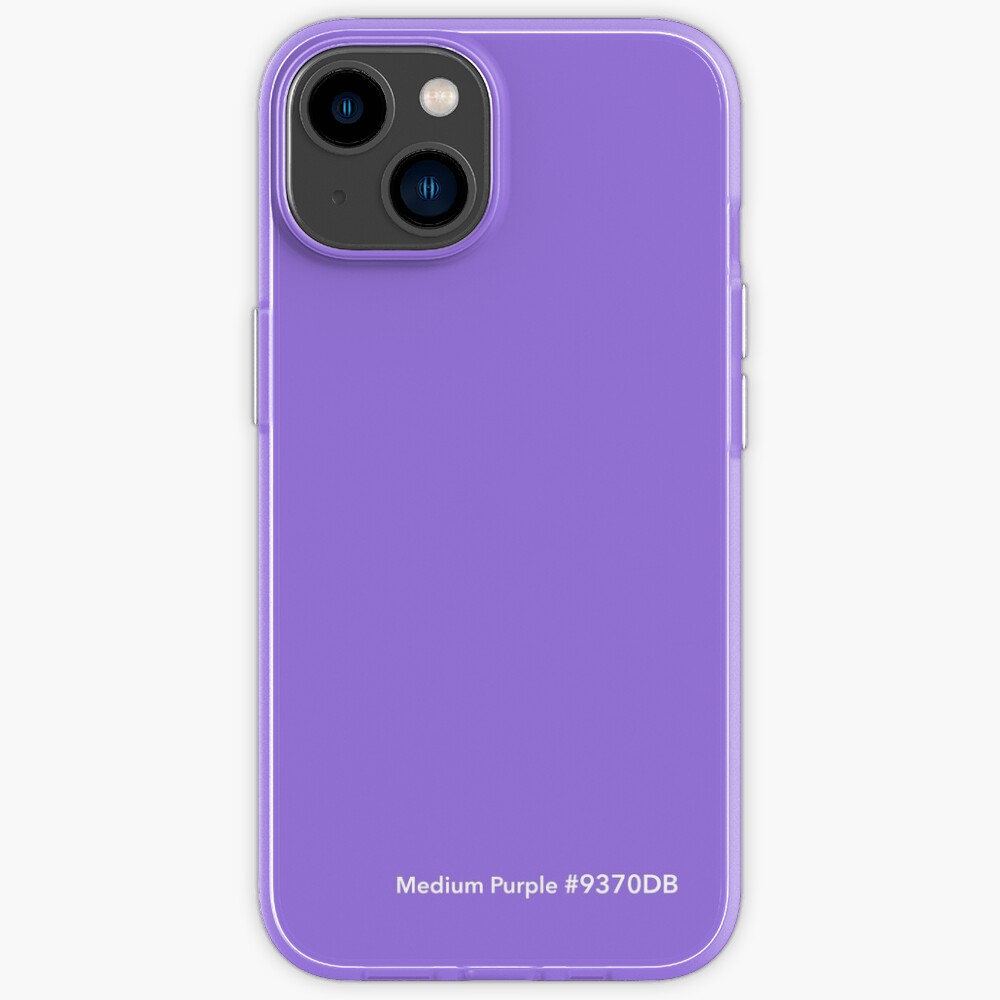 "HTML Colors - Medium Purple #9370DB" iPhone Case for Sale by Yerpos ...