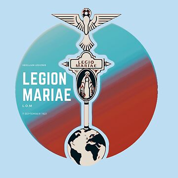 "Vexillium Legionis Legion of Mary Legio Mariae L.O.M." Sticker for Sale by ADMG | Redbubble