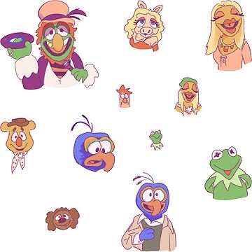 "Muppet Stickers" Sticker for Sale by scr1bblefishies | Redbubble