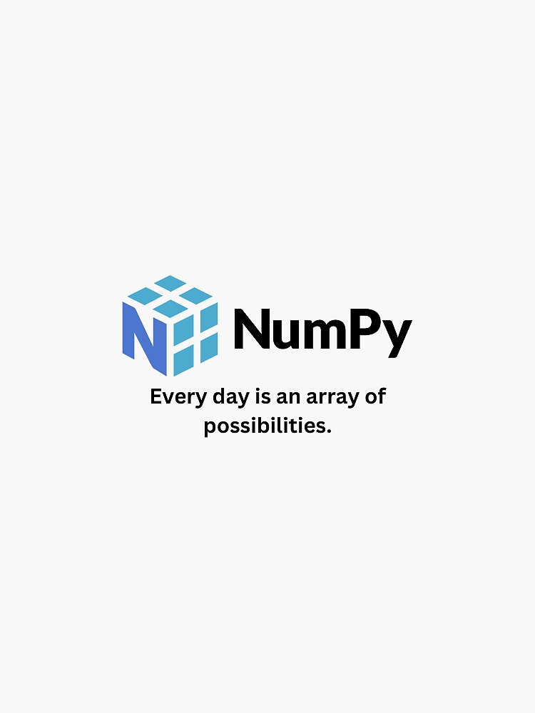 "NumPy Programming Jokes Array" Sticker for Sale by Sci Data | Redbubble
