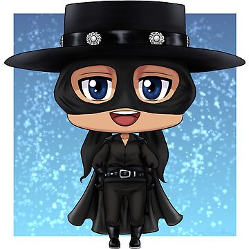"Chibi Zorro 2" Sticker for Sale by Sora-Almasy | Redbubble