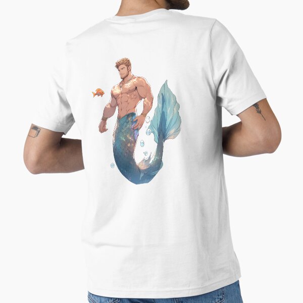 "Atlantic Bluefin Merman - Handsome, Muscular" Essential T-Shirt for ...