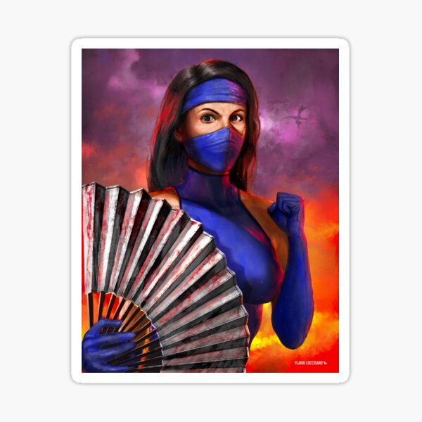 "Kitana " Sticker for Sale by FLKreations | Redbubble