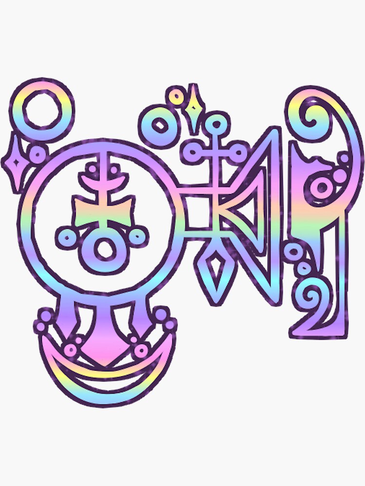 "Duke Amduscias Daemon Sigil // Modified Pastel Rainbow Version by ...