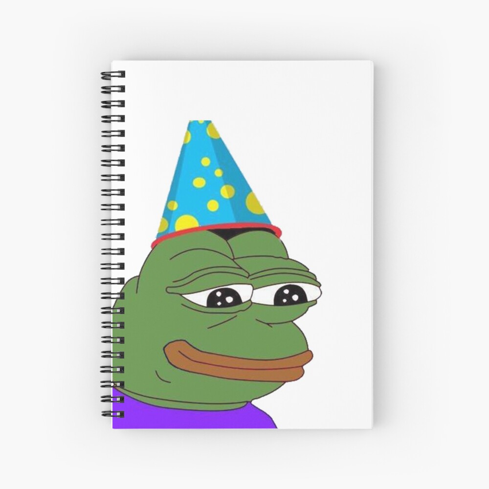 "FeelsBirthdayMan Twitch Emote" Spiral Notebook by mattysus | Redbubble