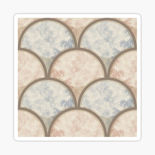 "Autumn Scallop" Sticker for Sale by dudelinart | Redbubble