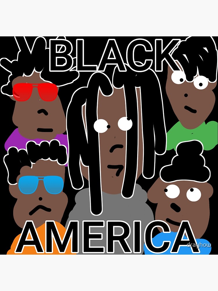 "Black america" Art Board Print for Sale by drayhow | Redbubble