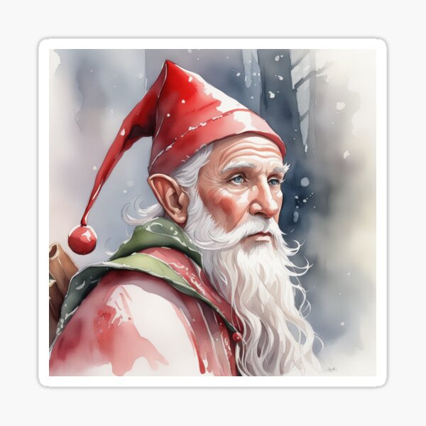 "A Christmas Elf" Sticker for Sale by Joseph Hail | Redbubble