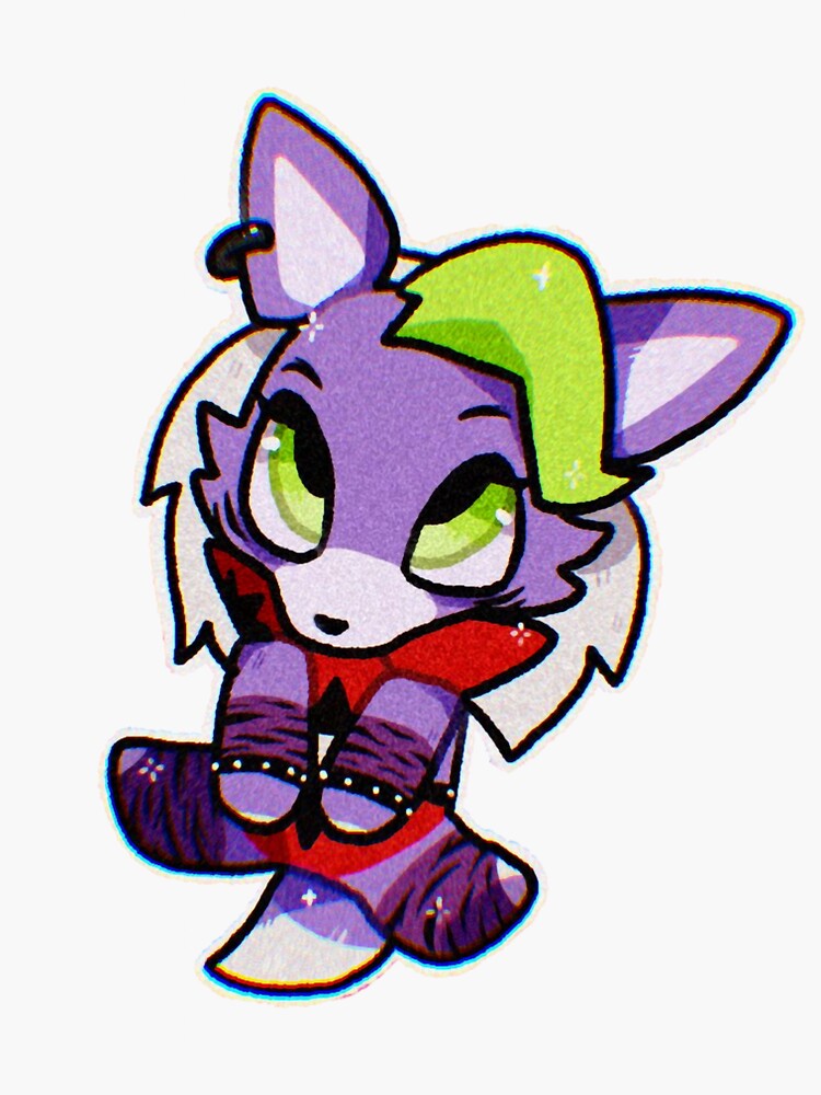 "FNAF Roxanne" Sticker for Sale by limlimluther | Redbubble