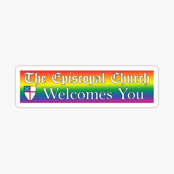 "The Episcopal Church Welcomes You with Episcopal Shield 2 Rainbow ...