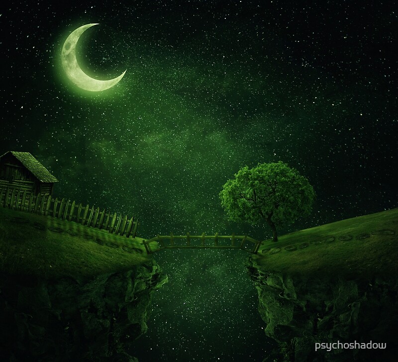 "the green night" by psychoshadow | Redbubble