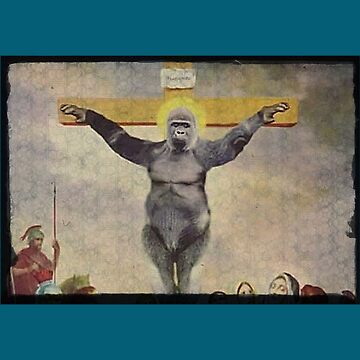 "Harambe our Holy father" Sticker for Sale by Catluudong | Redbubble