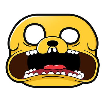 "Jake Shocked Solo adventure time" Sticker for Sale by WELCRAFT | Redbubble