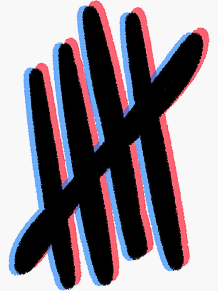 "Tally marks " Sticker for Sale by haywetda | Redbubble
