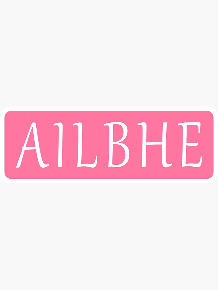 "Ailbhe Name" Sticker for Sale by jeallan | Redbubble