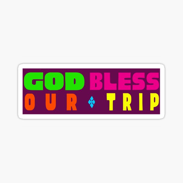 "GOD BLESS OUR TRIP JEEPNEY SIGNAGE FILIPINO" Sticker for Sale by aydapadi | Redbubble