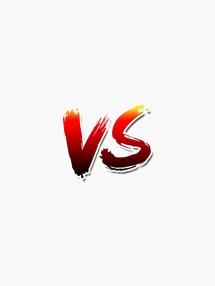 "'VS' Sticker" Sticker for Sale by Sbooth9 | Redbubble