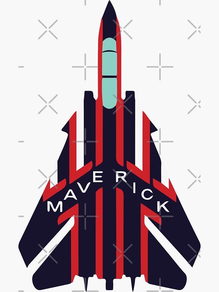 "Maverick" Sticker for Sale by TrendsDk | Redbubble