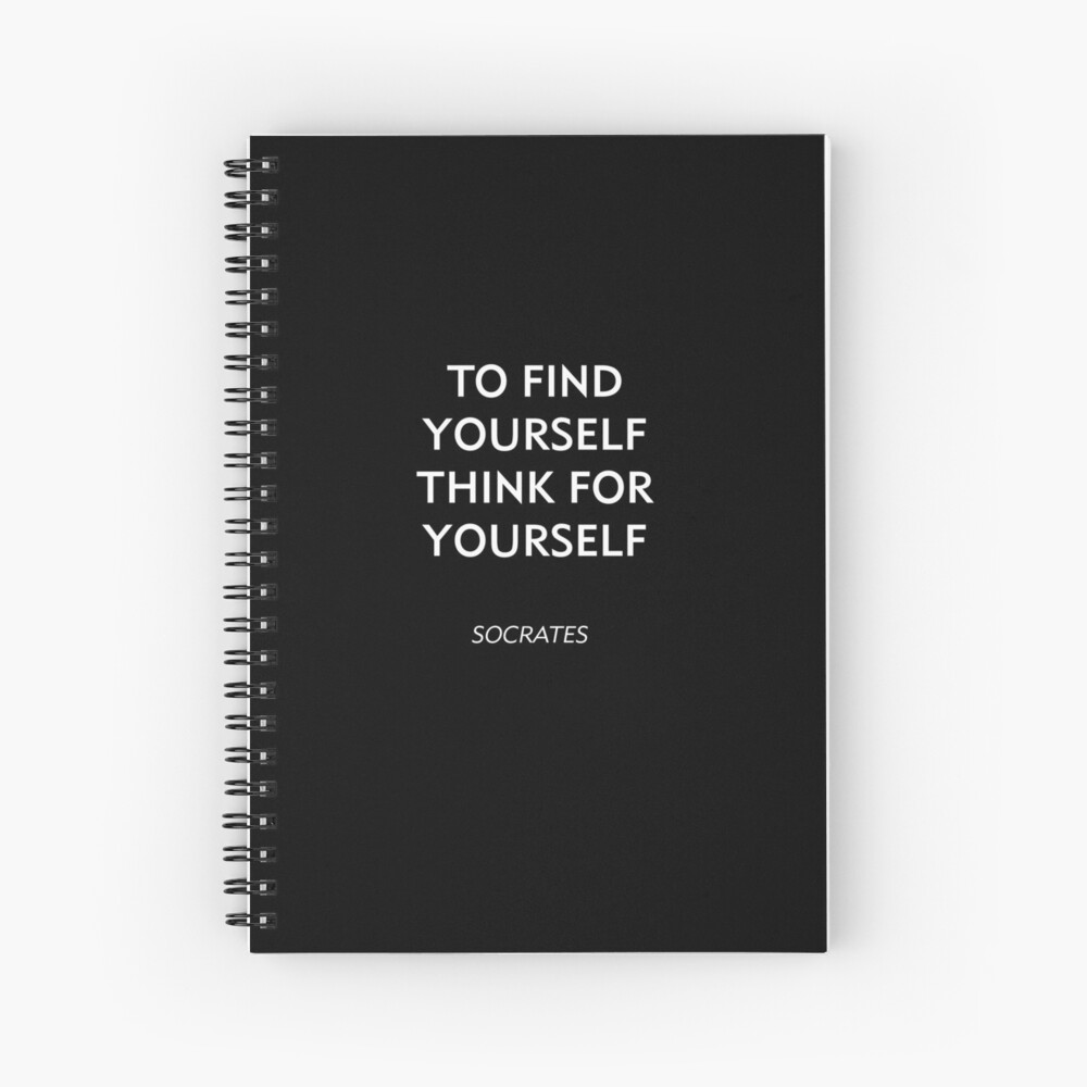 "Socrates Philosophy Quote - To Find Yourself - Think For Yourself ...