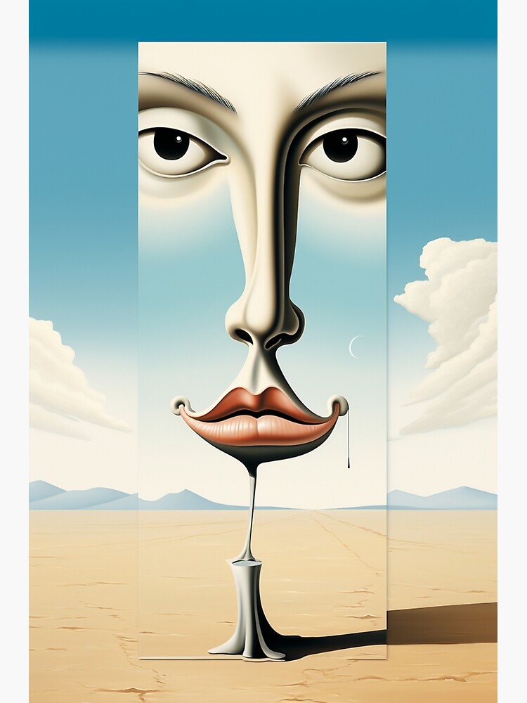 "Salvador Dali Face Poster, Dali Surrealism Poster, Salvador dali ...