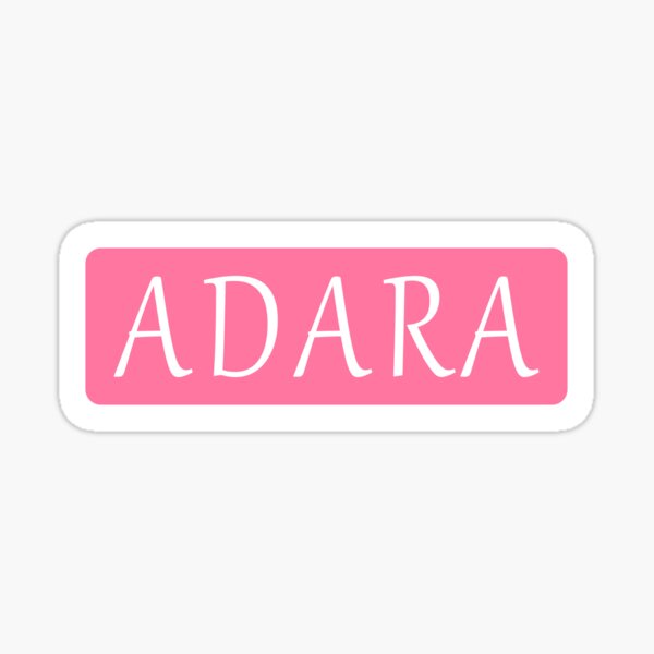 "Adara Name" Sticker for Sale by jeallan | Redbubble