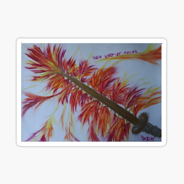 "Double-edged sword" Sticker by Fireshop | Redbubble