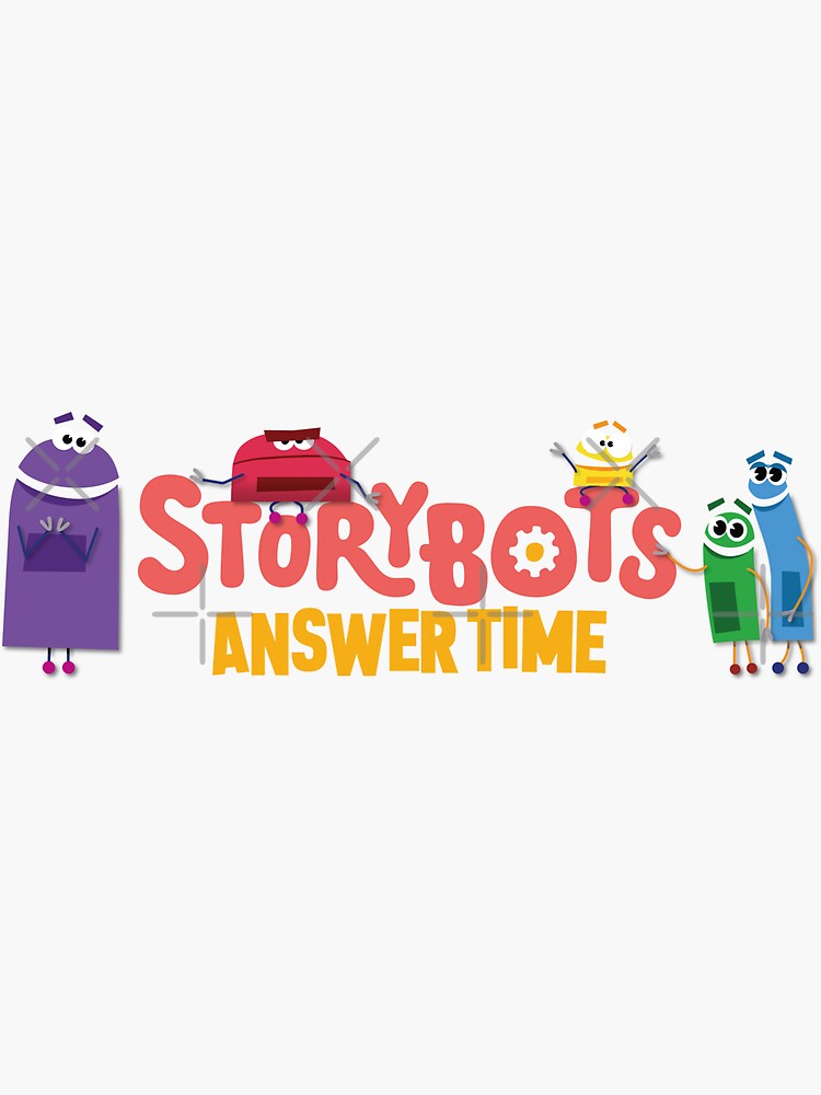 "Storybots answer time" Sticker for Sale by Eenig | Redbubble