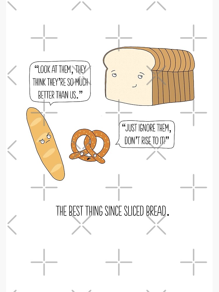 "Funny bread greeting card " Poster for Sale by davedonut | Redbubble