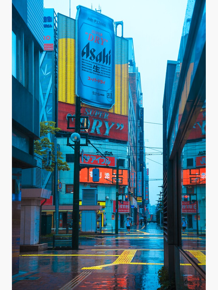 "Raining In Sapporo" Sticker for Sale by HimanshiShah | Redbubble