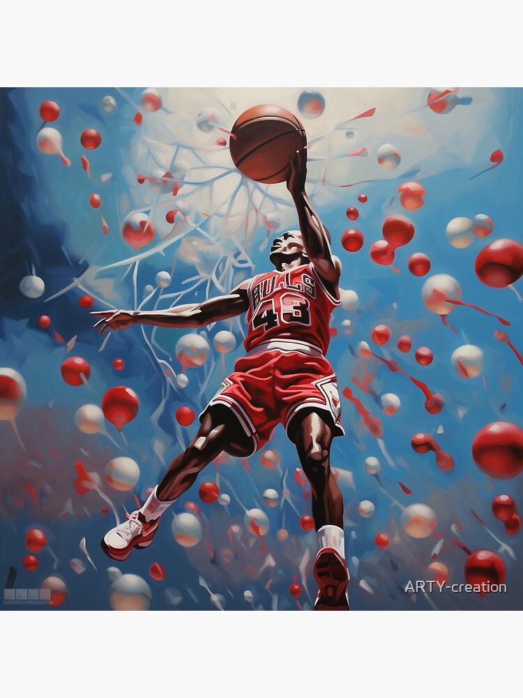 "MICHAEL JORDAN ARTWORK I" Sticker by ARTY-creation | Redbubble