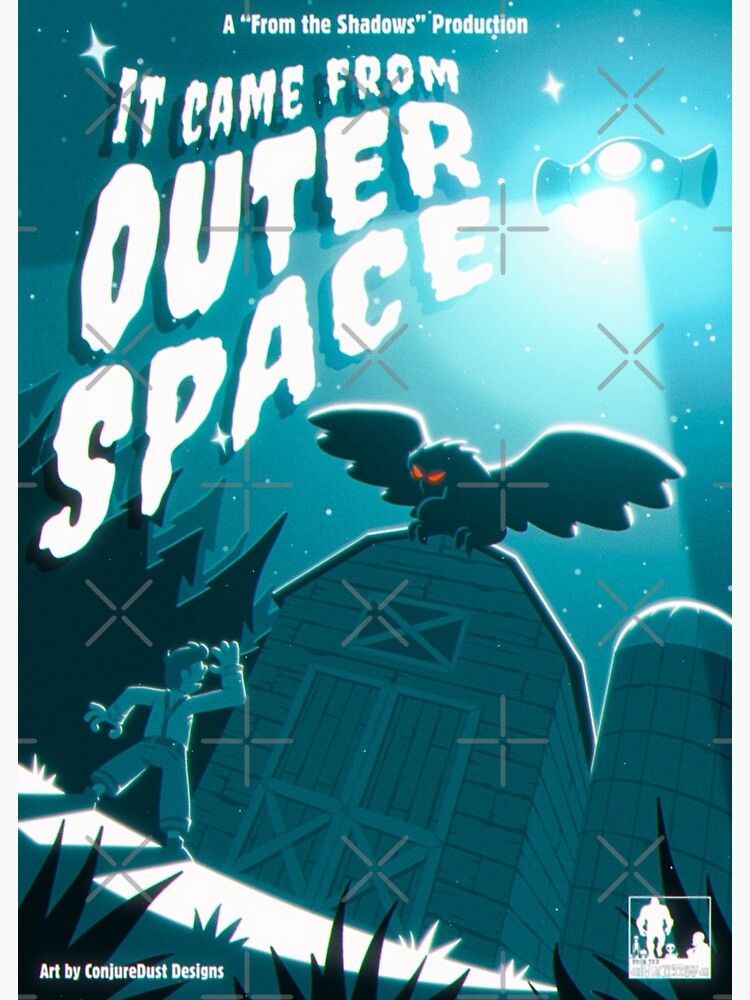 "It Came From Outer Space, Mothman Edition - Print" Poster for Sale by ConjureDust Designs ...